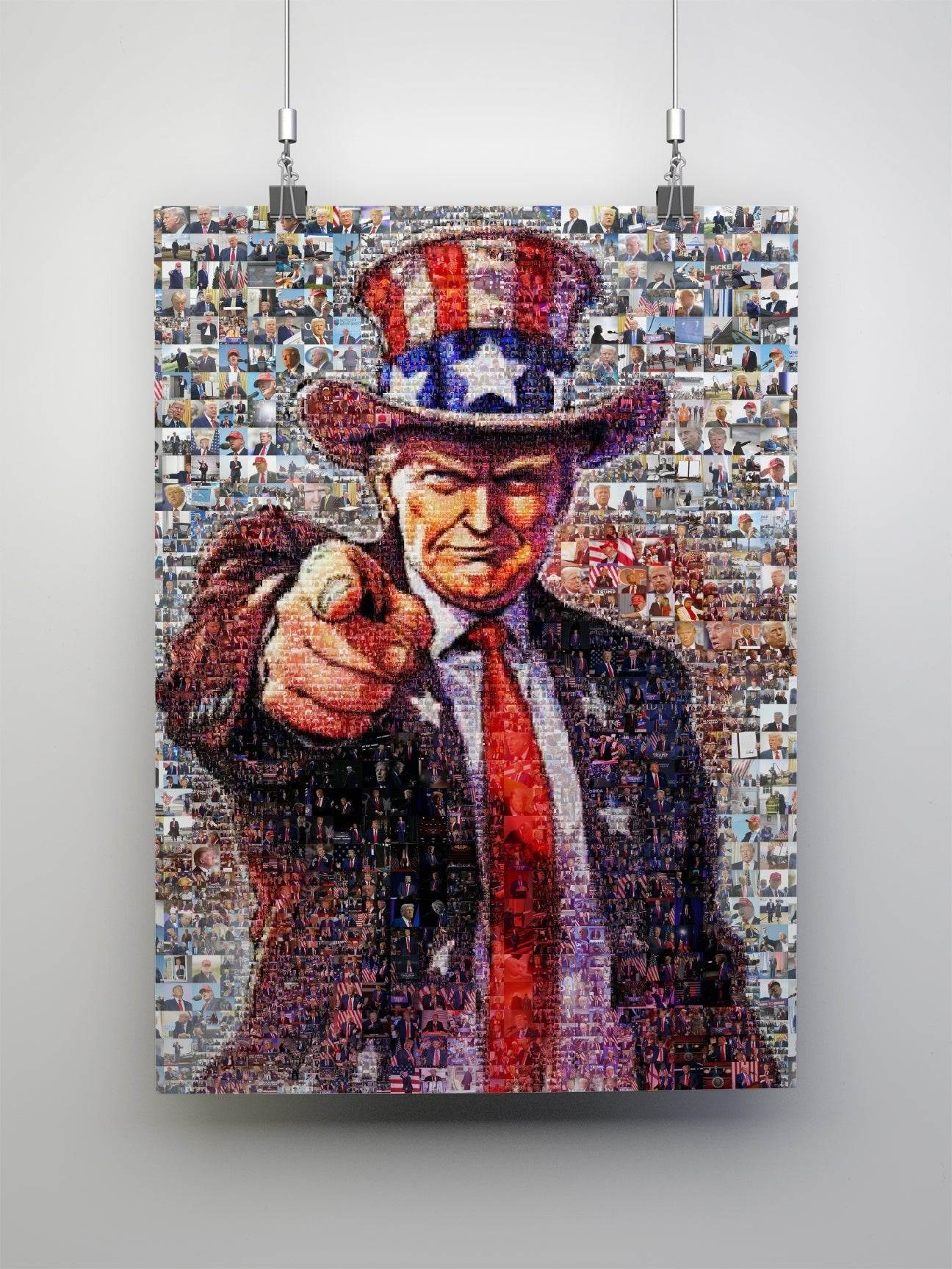 Mosaic Portrait of Donald Trump - Unique Artwork for Collectors and ...